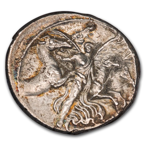 Buy Roman Silver Denarius L. Plautius Plancus (47 BC) AU NGC | APMEX