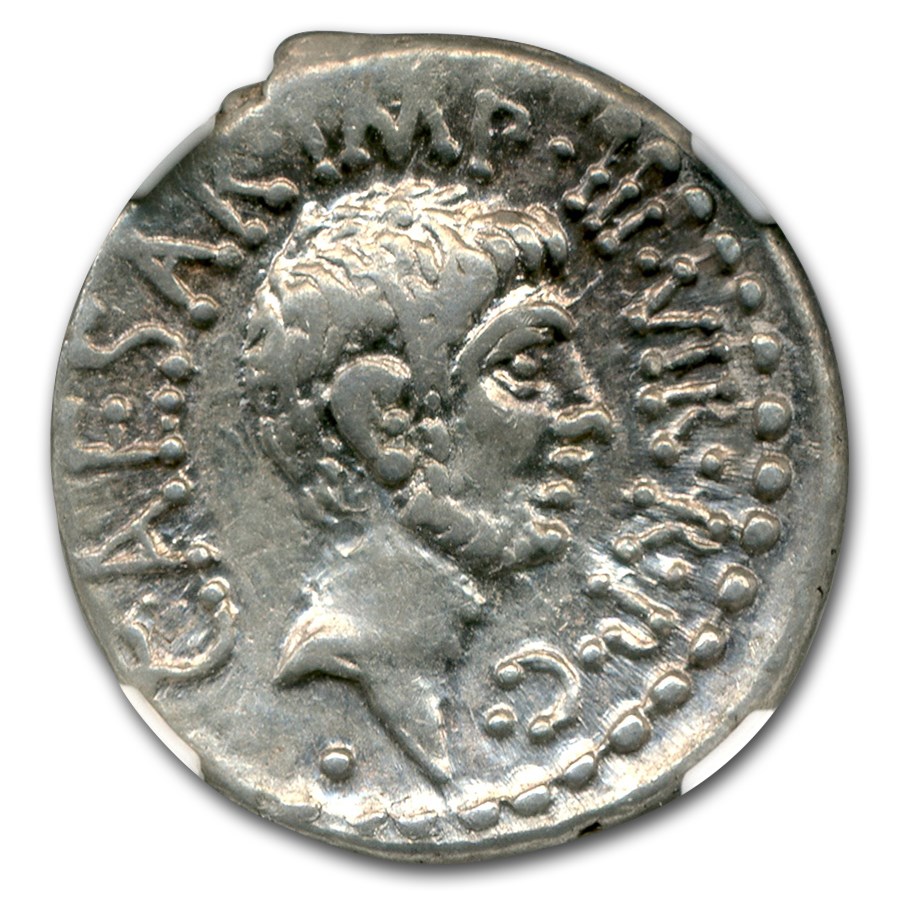 Buy Roman Silver Denarius Marc Antony & Octavian (40 - 39 BC) XF NGC ...