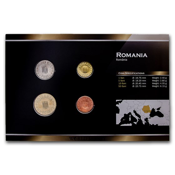 Buy Romania 1-50 Bani 4-Coin Set BU | APMEX