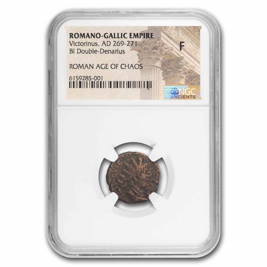 Romano-Gallic BI Dbl Denarius Victorinus Fine NGC (Random Coin)