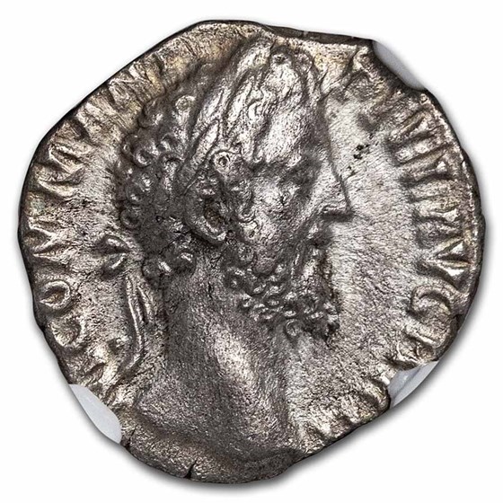 Buy Rome AR Denarius Commodus (177-192 AD) Ch XF NGC (RIC III 125) | APMEX