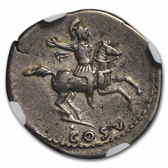 Rome AR Denarius Domitian 81-96 AD Ch VF NGC (RIC II.1 957)