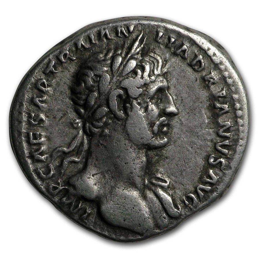 Buy Rome AR Denarius Emperor Hadrian (119-125 AD) VG (RIC II 118) | APMEX