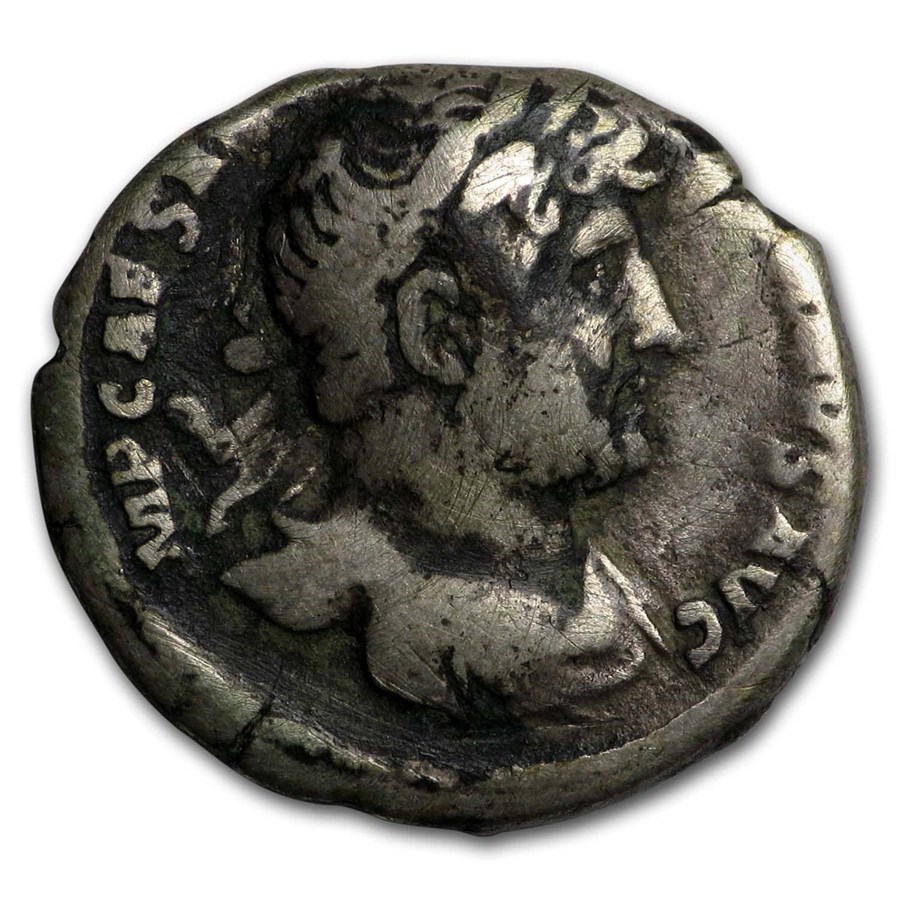 Buy Rome AR Denarius Emperor Hadrian (124-128 AD) Fine (RIC II 172) | APMEX