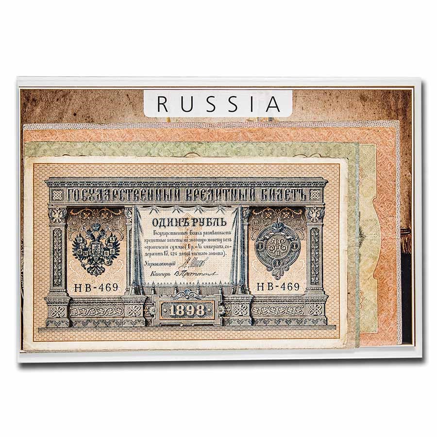 Buy Russia Currency from the Tsars 5-Banknote Set | APMEX