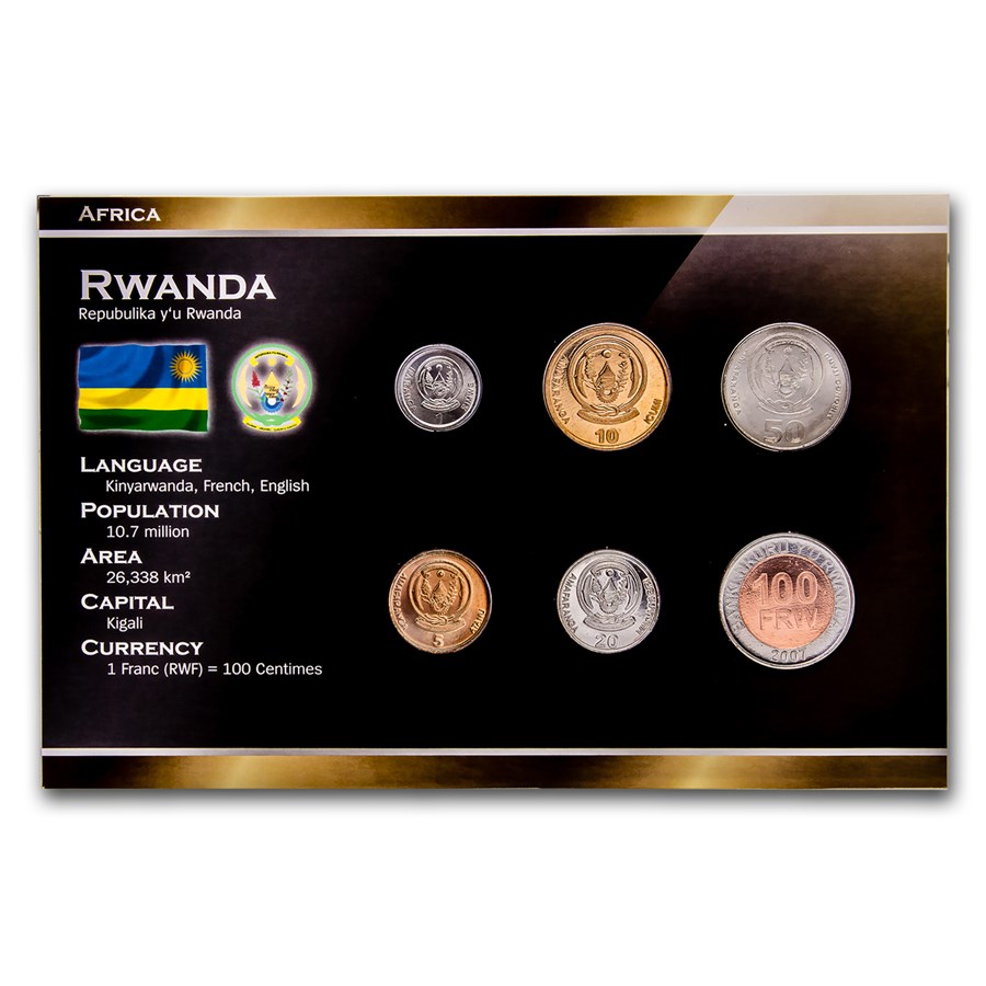 Buy Rwanda 1 Franc-100 Francs 6-Coin Set | APMEX