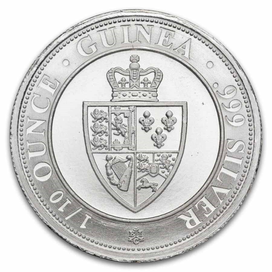 Saint Helena 1/10 oz Silver Spade Guinea Shield BU(Random Year)