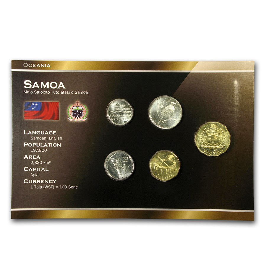Buy Samoa 5 Sene-2 Tala 5-Coin Set BU | APMEX