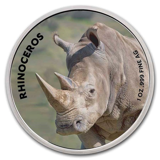 Buy San Diego Zoo 1 oz Colorized Silver Rhinoceros in TEP | APMEX