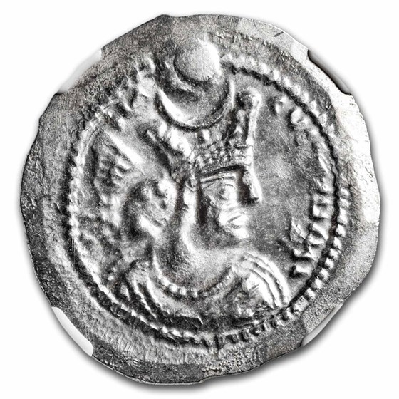 Buy Sasanian Kings Silver Drachm Bahram V (420-438 AD) MS NGC | APMEX