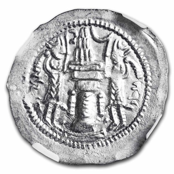 Buy Sasanian Kings Silver Drachm Bahram V (420-438 AD) MS NGC | APMEX