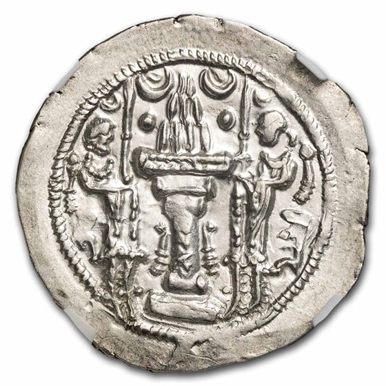 Buy Sasanian Kings Silver Drachm Yazgard I (399-420 AD) MS NGC | APMEX