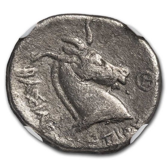 Seleucid Empire AR Drachm Antiochus I (281-261 BC) Fine NGC