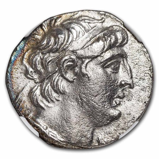 Buy Seleucid Kingdom AR Tetradrachm Antiochus VII (138-129 BC) AU NGC ...