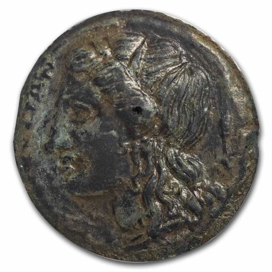 Sicily, Syracuse AE 23 Hiketas II (287-283 BC) VF-35 ANANCS