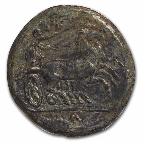 Sicily, Syracuse AE 23 Hiketas II (287-283 BC) VF-35 ANANCS