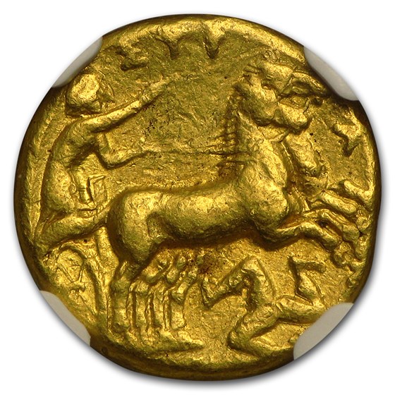Buy Sicily Syracuse Gold Decadrachm Agathocles (317-289 BC) CH VF NGC ...