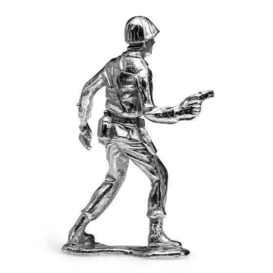 Buy Silver Army Figurine - Sergeant "Sarge" Silver Soldier | APMEX