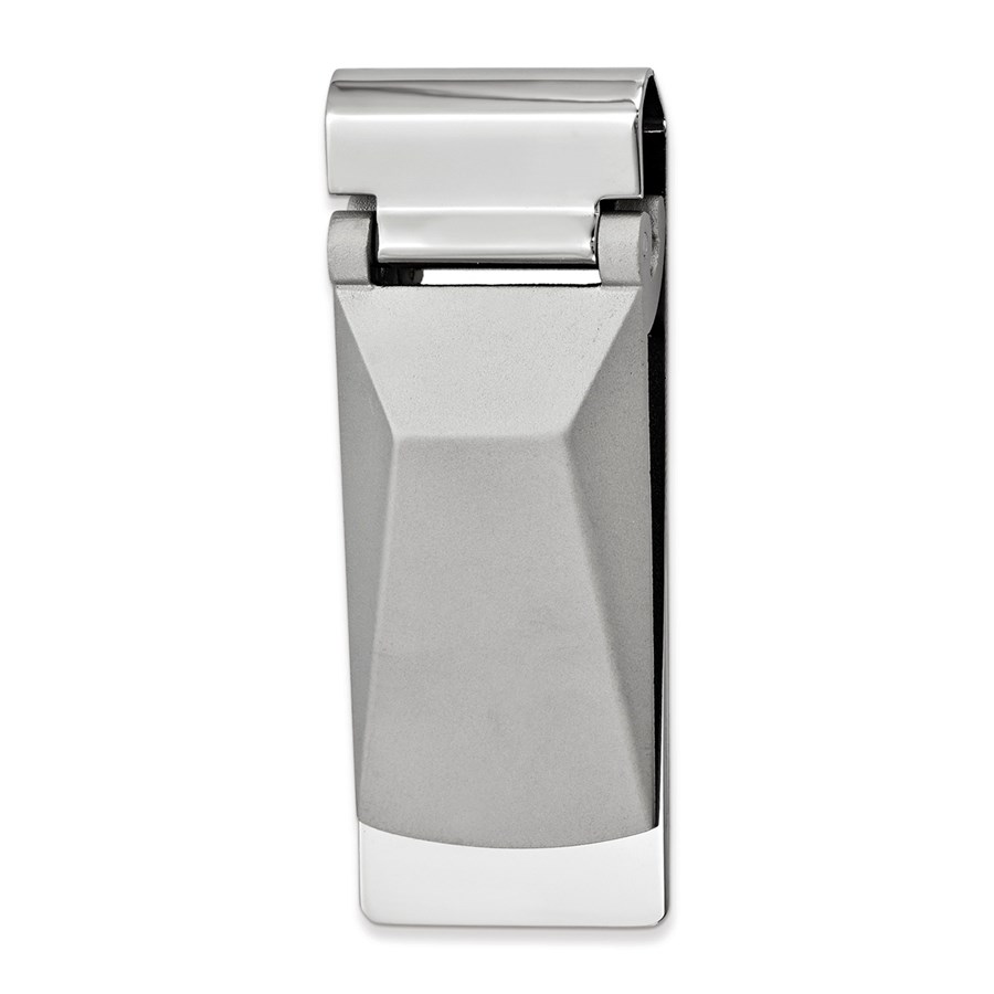 Buy Silver-tone Angled Top Hinged Money Clip | APMEX