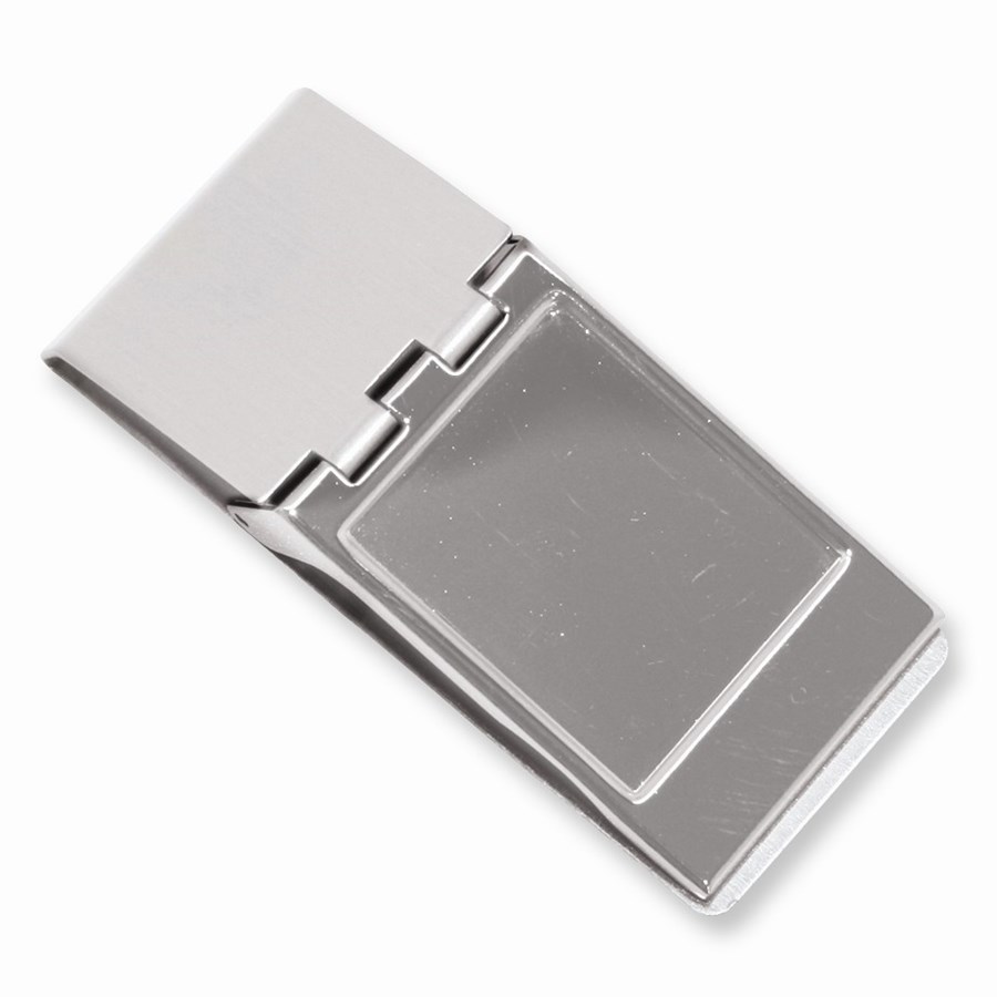 Buy Silver-tone Hinged Money Clip | APMEX
