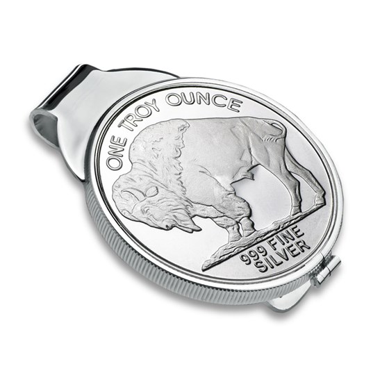 Buy Silvertone Screw-Top Money Clip - 39 mm | APMEX