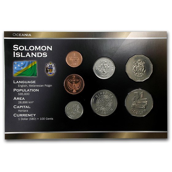 Buy Solomon Islands 1 Cent-1 Dollar 5-Coin Set Unc | APMEX