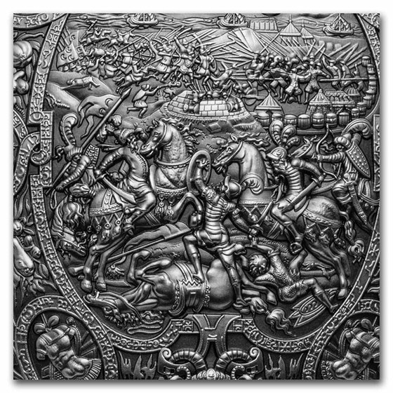 Buy South Korea 1 kilo Silver King Henry II Shield Stackable | APMEX