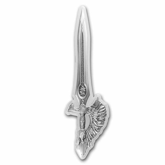 South Korea 2.5 oz Silver Sword of St. Gabriel