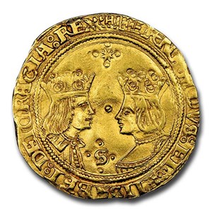 Buy Spain Gold 2 Excelentes Ferdinand & Isab. (1469-1516) MS-61 NGC | APMEX