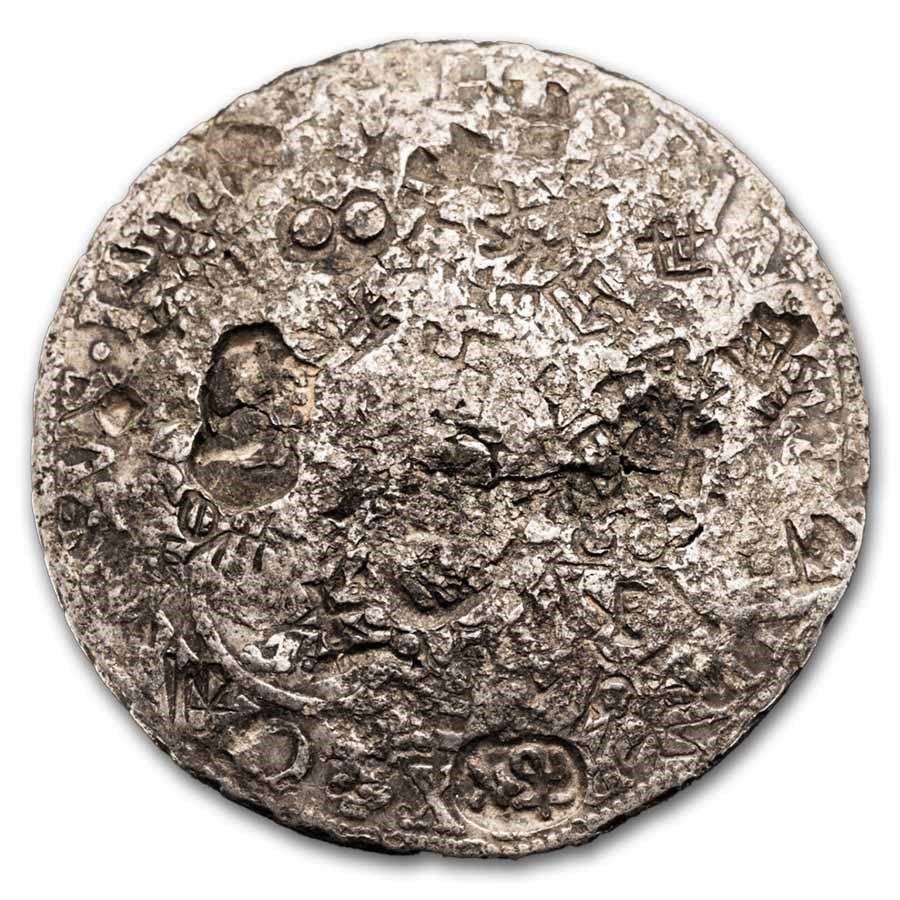 Spanish Colonial Silver 8 Reales (Heavily Chopmarked)
