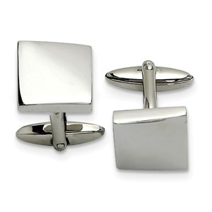 Buy Stainless Steel Polished Cuff Links - Molded Square | APMEX
