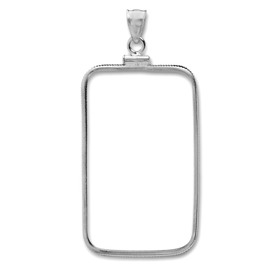 Buy Sterling Silver Bezels Plain Front (Fits 10 Gram Bars) | APMEX