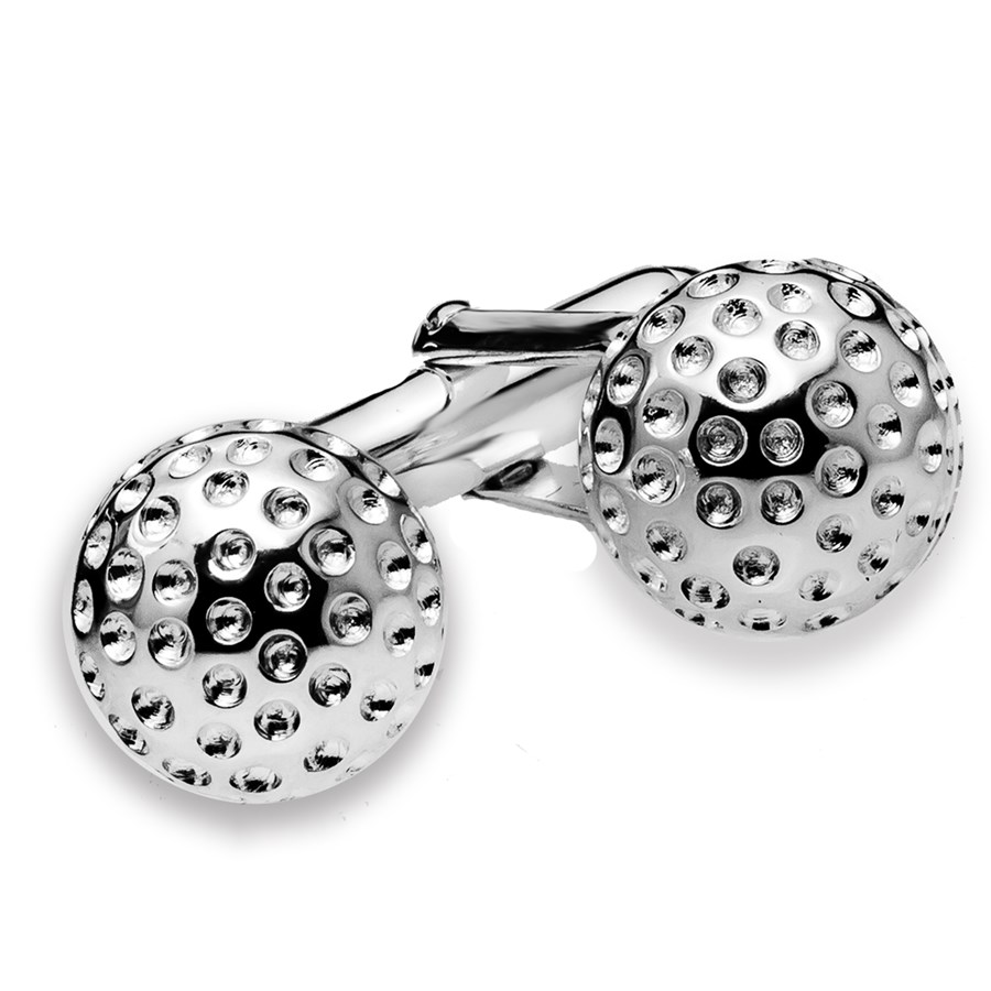 Buy Sterling Silver Golf Ball Cuff Links | APMEX