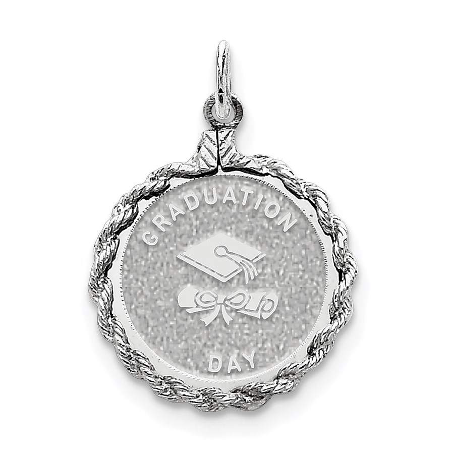 Buy Sterling Silver Graduation Day Disc Charm -3270B | APMEX