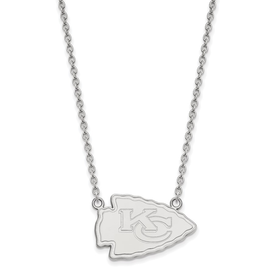 Buy Sterling Silver Kansas City Chiefs Large Pendant Necklace | APMEX