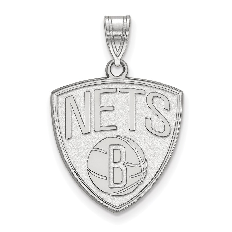 Buy Sterling Silver NBA Brooklyn Nets Large Pendant | APMEX