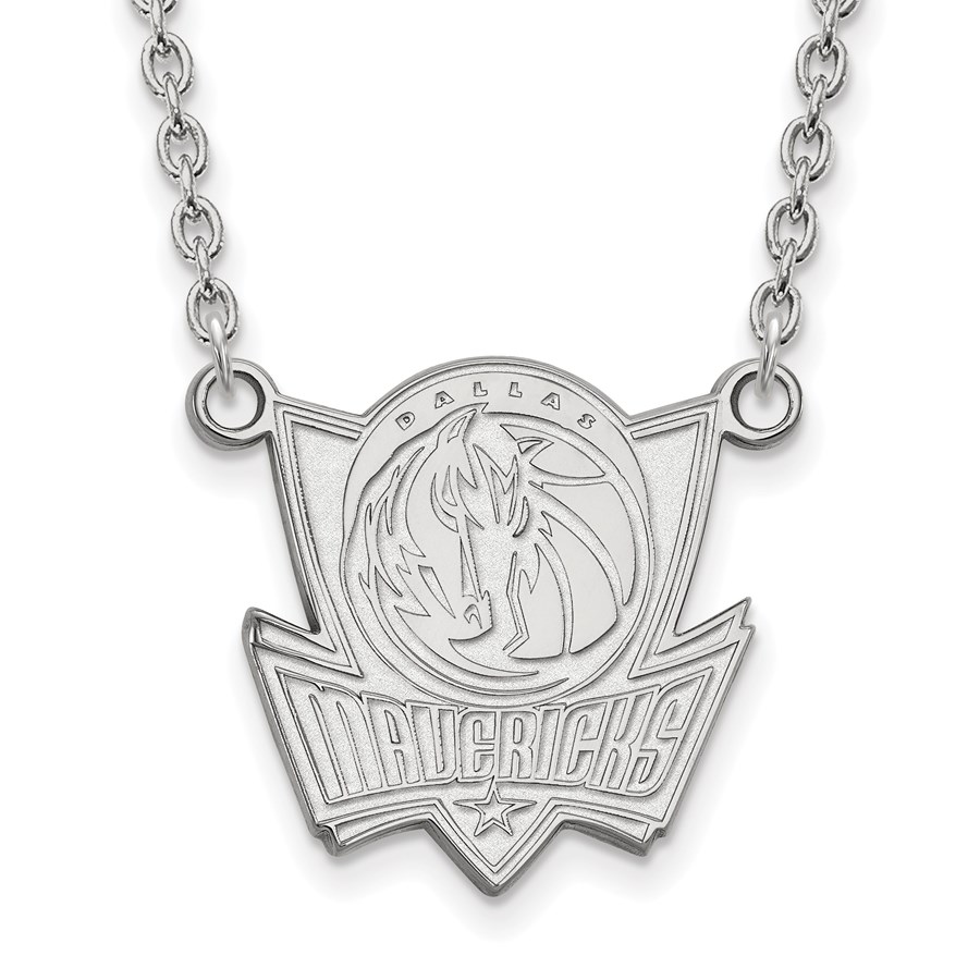 Buy Sterling Silver NBA Dallas Mavericks Large Pendant w/Necklace | APMEX
