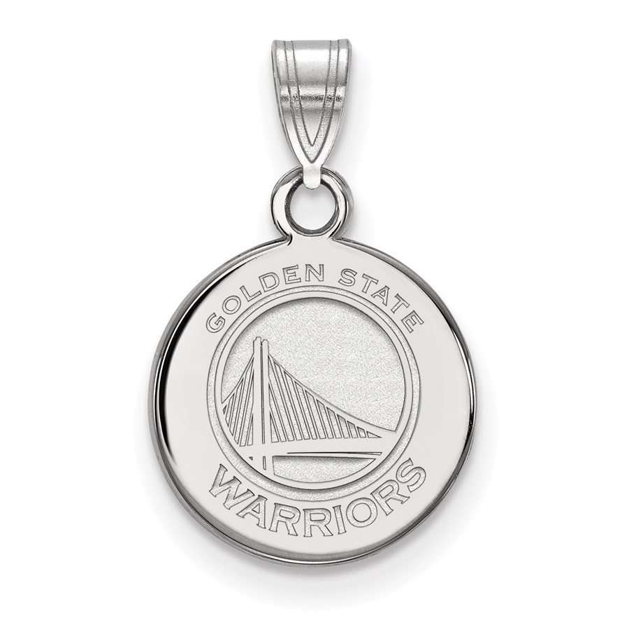 Buy Sterling Silver NBA Golden State Warriors Small Disc Pendant | APMEX