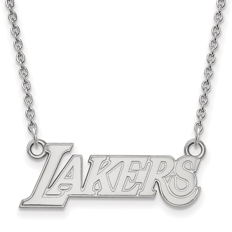 Buy Sterling Silver NBA Los Angeles Lakers Small Pendant w/Necklace | APMEX