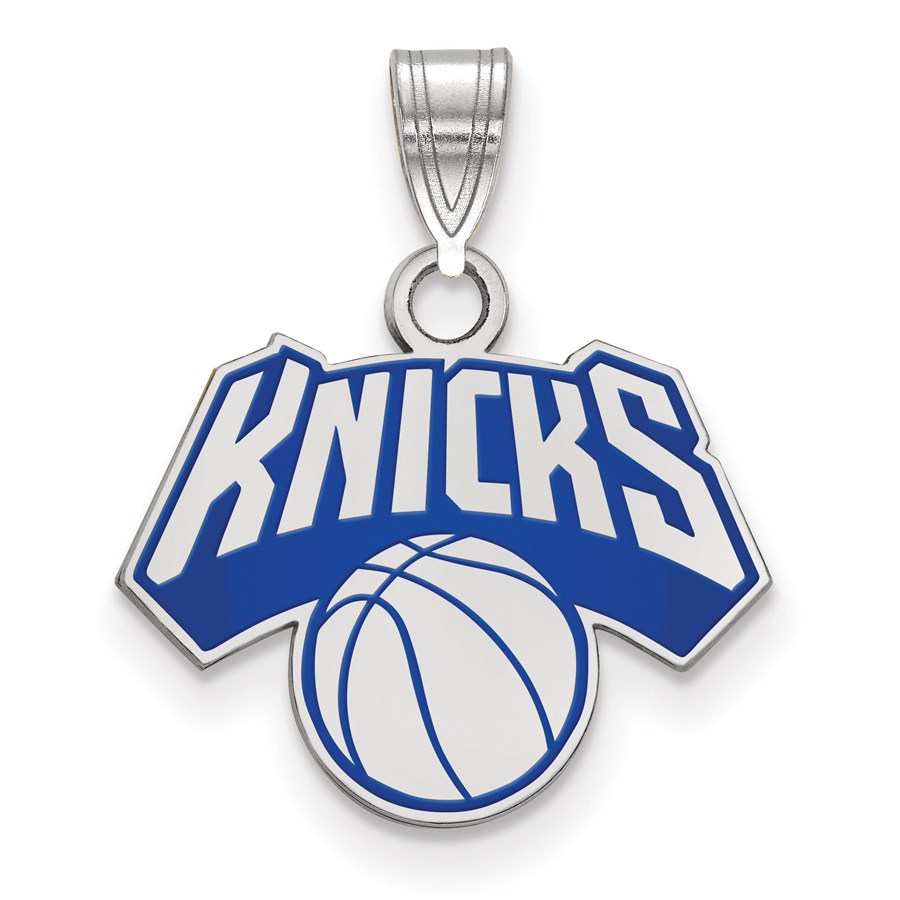 Buy Sterling Silver NBA New York Knicks Small Enamel Pendant | APMEX