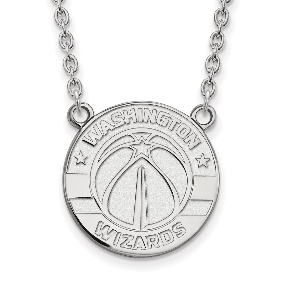 Buy Sterling Silver NBA Washington Wizards Large Pendant w/Necklace | APMEX