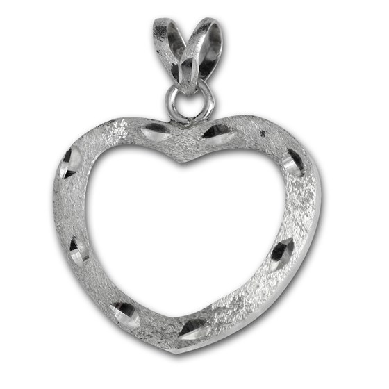 Buy Sterling Silver Prong Heart Shaped Bezel | APMEX