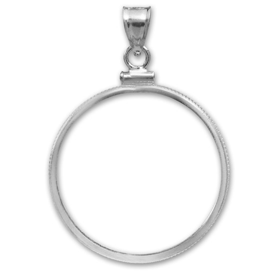 Buy Sterling Silver Screw-Top Plain Coin Bezel-For Silver Dollar | APMEX