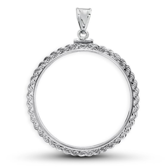 Buy Sterling Silver Screw-Top Thin Rope Coin Bezel - 38.1 mm (SD) | APMEX