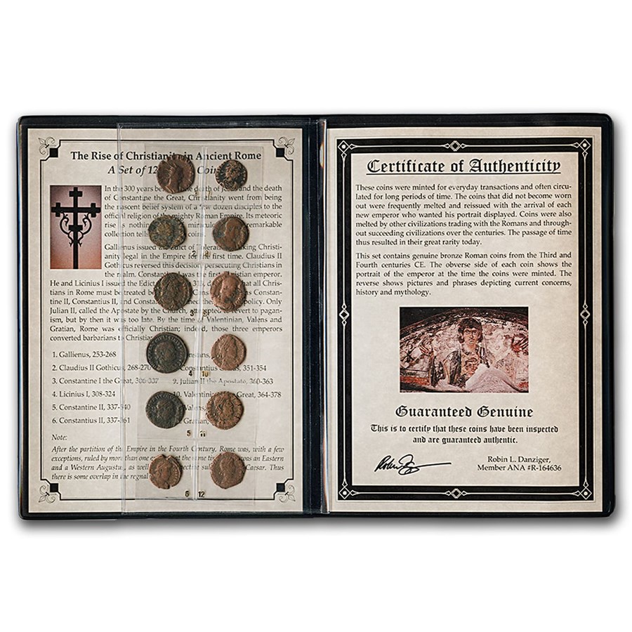 Buy Album: Roman Bronze 12-Coin Rise of Christianity | APMEX
