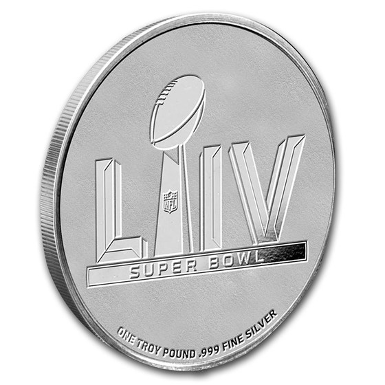 Buy Super Bowl LIV 1 Pound Silver Champion Coin - Kansas City Chiefs ...