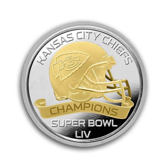 Buy Super Bowl LIV Champions Two-Tone Coin - Kansas City Chiefs | APMEX