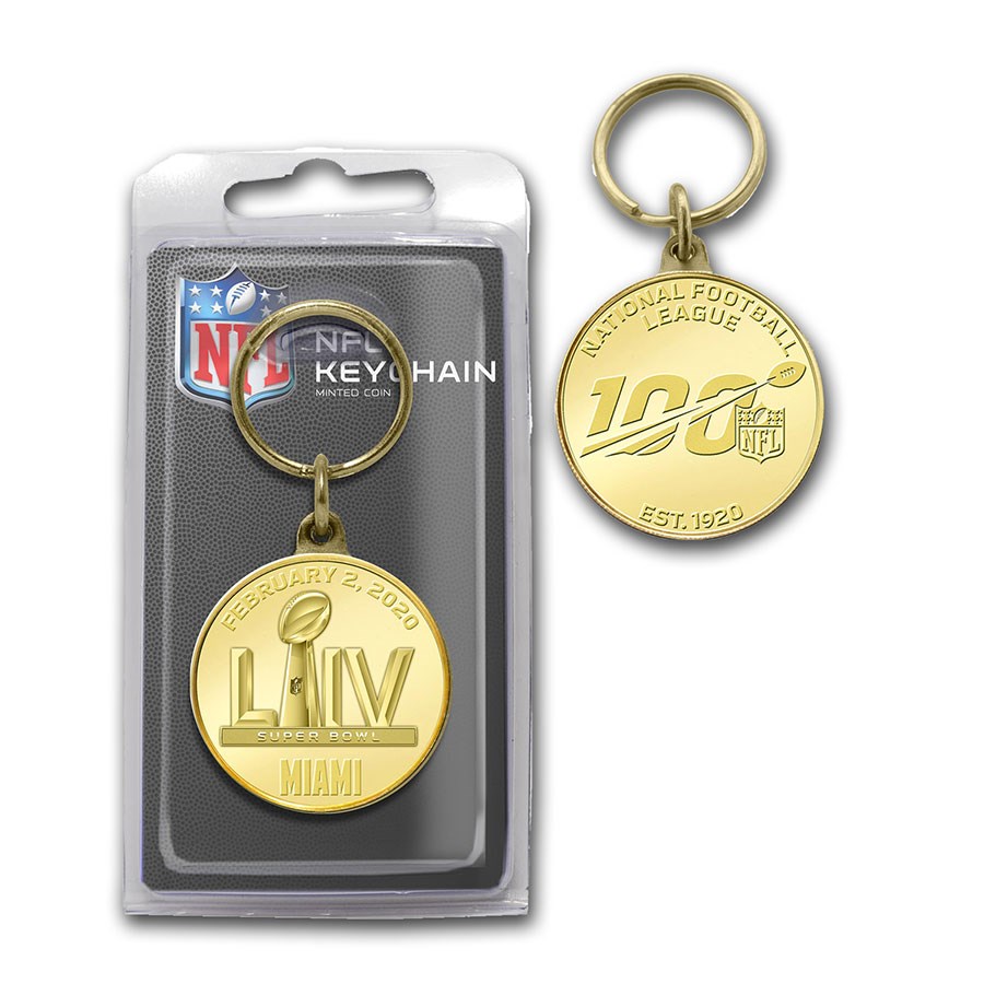 Buy Super Bowl LIV & NFL 100th Anniversary Key Chain | APMEX