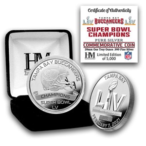 Buy Super Bowl LV 1 oz Silver Champion Coin: Tampa Bay Buccaneers | APMEX