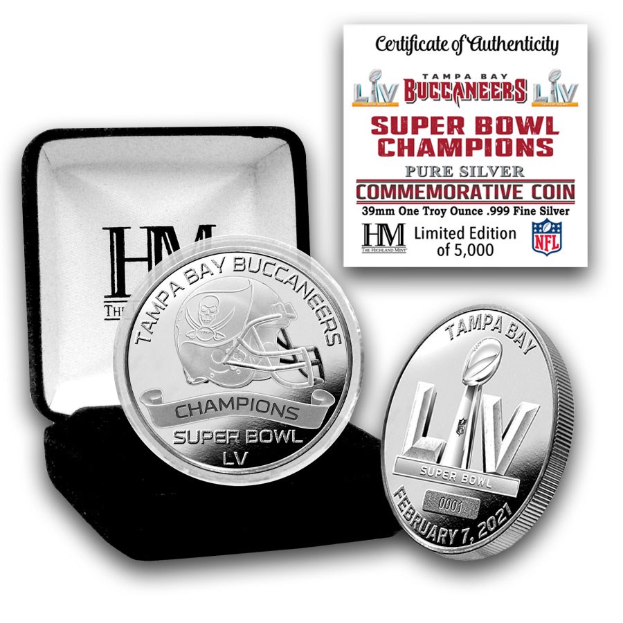 Buy Super Bowl LV 1 oz Silver Champion Coin: Tampa Bay Buccaneers | APMEX